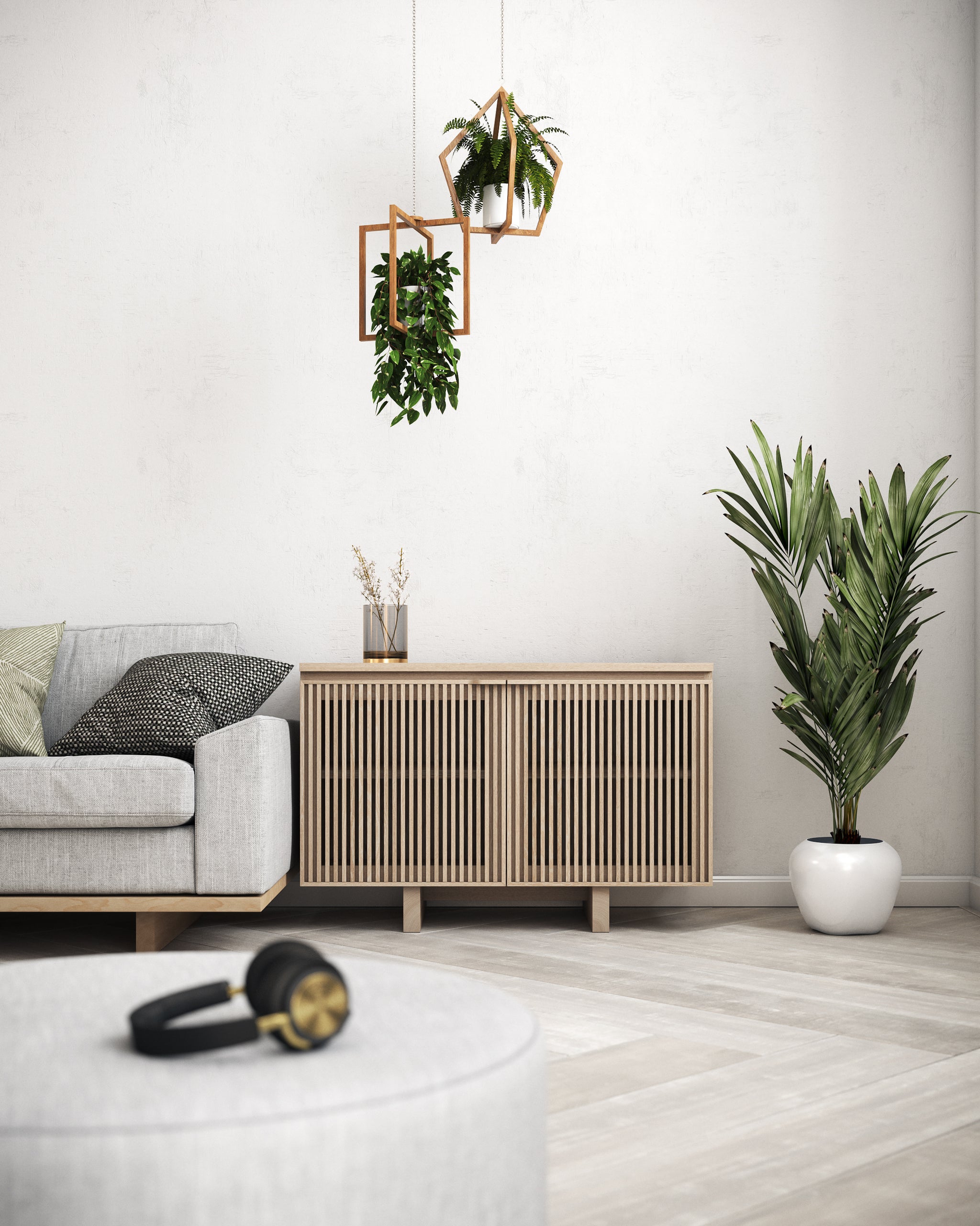 Japandi-Stil Lowboard in Eiche – Redwood Möbelmanufaktur